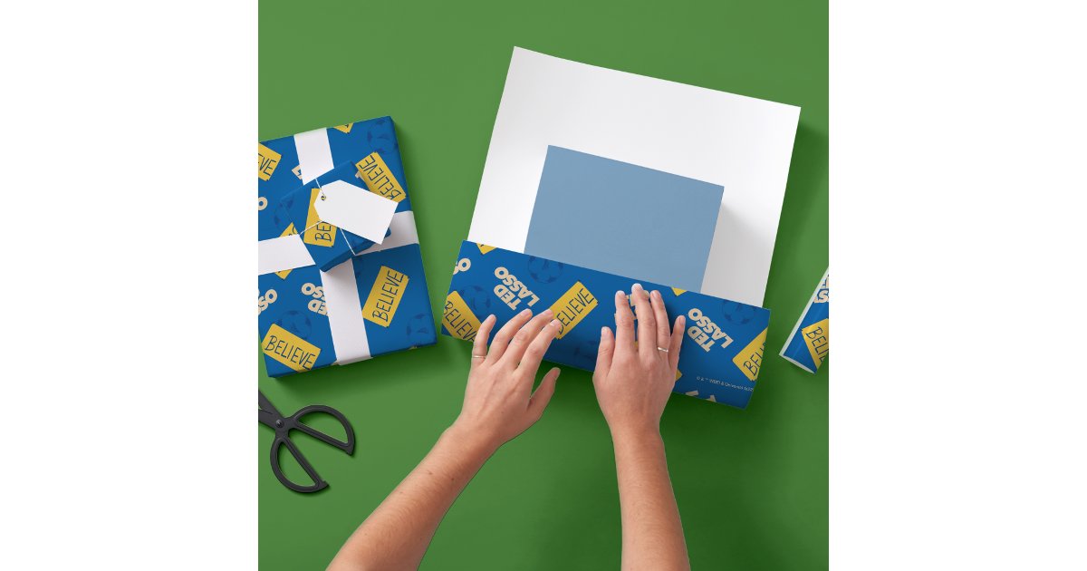 Ted Lasso Soccer Pattern Wrapping Paper Sheets Zazzle