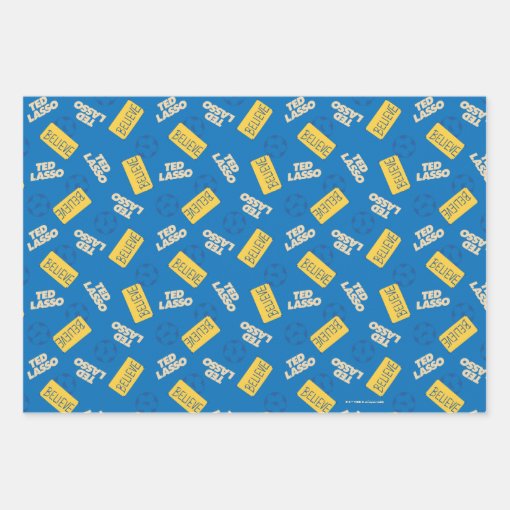 Ted Lasso Soccer Pattern Wrapping Paper Sheets Zazzle