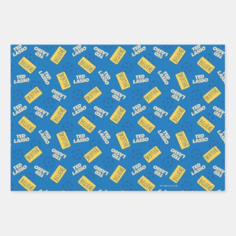 Ted Lasso Soccer Pattern Wrapping Paper Sheets | Zazzle