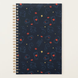 Ted Lasso | Tea and Biscuit Icon Toss Pattern Planner | Zazzle