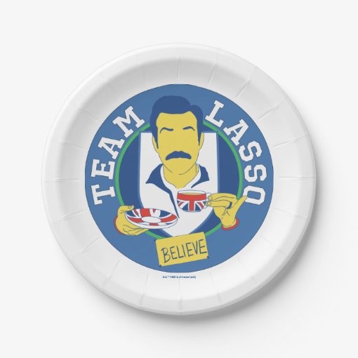 Ted Lasso | Team Lasso - Believe Paper Plates | Zazzle