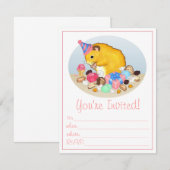 Ted the Hamster Party Invitations | Zazzle