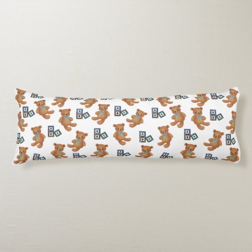 Teddy Bear & ABC Body Pillow | Zazzle