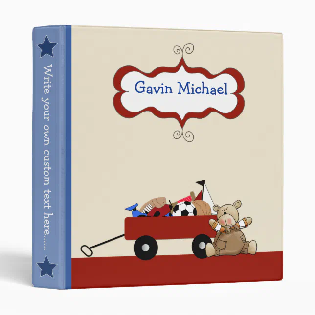 Teddy Bear All Stars Sports Binder | Zazzle