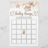 Teddy Bear Baby Bear Baby Shower Bingo Game | Zazzle