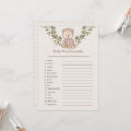 Teddy Bear Baby Word Scramble Game Template | Zazzle