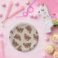 Teddy Bear Birthday Baby Shower Paper Plates | Zazzle