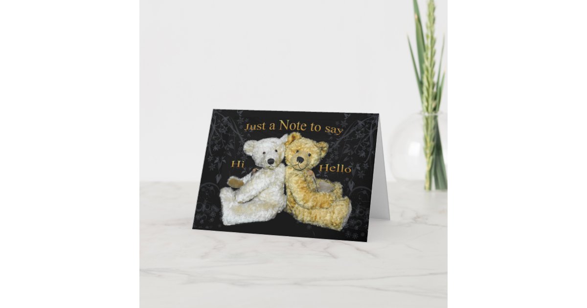 Teddy Bear Blank Note Card | Zazzle