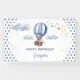 Teddy Bear Blue 1st Happy Birthday Banner | Zazzle