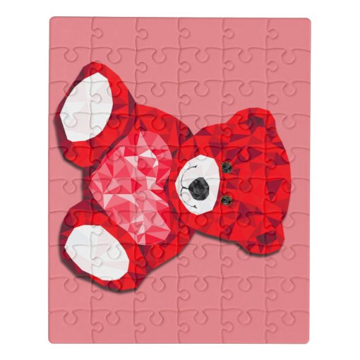 Teddy Bear child puzzle. 60 pieces/matching tin. Jigsaw Puzzle | Zazzle