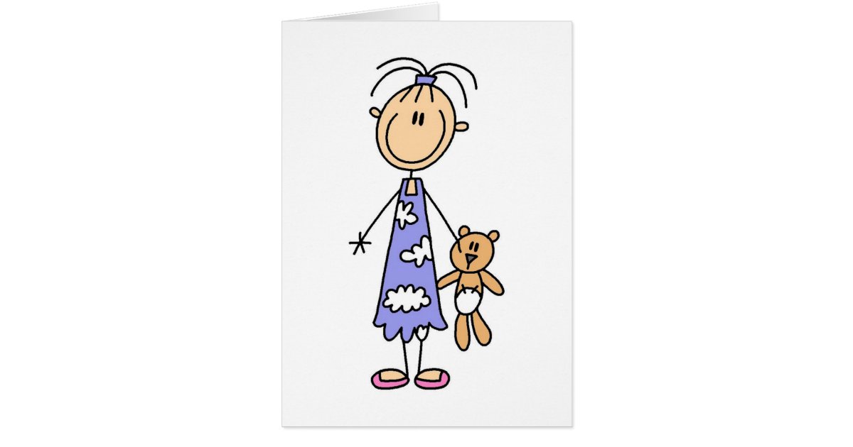 Teddy Bear Cuddle Buddy Card | Zazzle