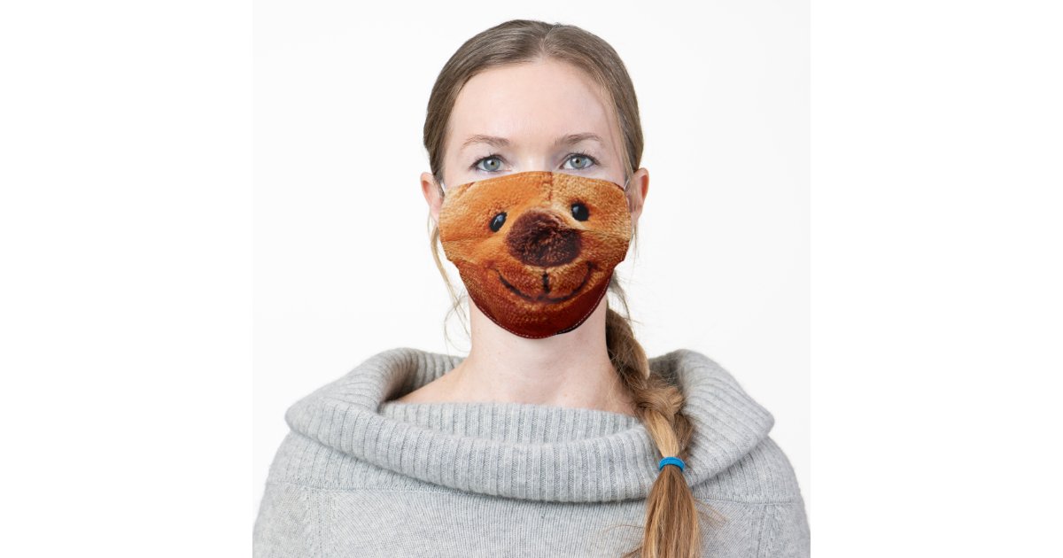 Teddy Bear Face Mask | Zazzle