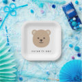 Teddy Bear Face - Paper Napkin Paper Plates | Zazzle
