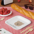 Teddy Bear Face Paper Plates | Zazzle