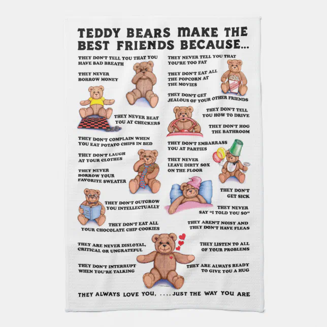 Teddy Bear Friends Towel | Zazzle