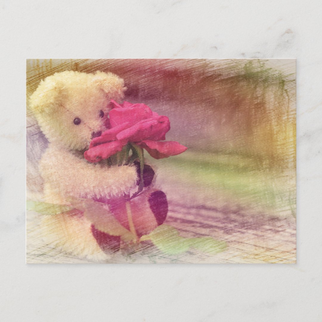 Teddy Bear Greetings Postcard | Zazzle
