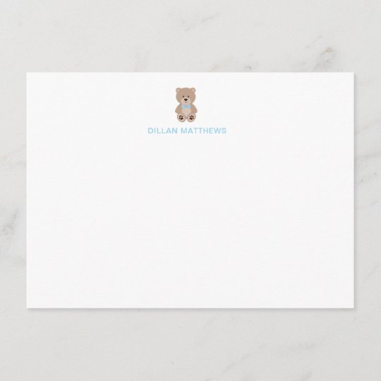 Teddy Bear Kids note cards | Zazzle.com