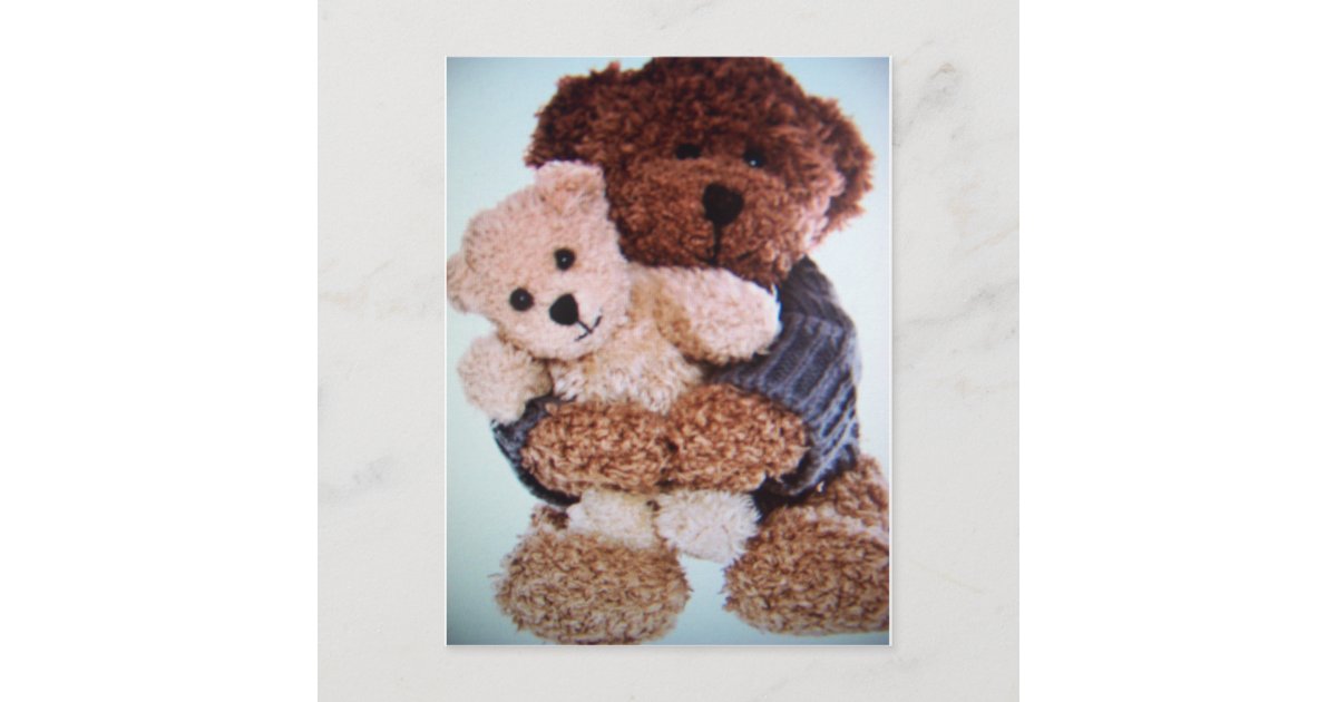 teddy bear love postcard | Zazzle