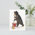 Teddy Bear Mops Floor Postcard | Zazzle
