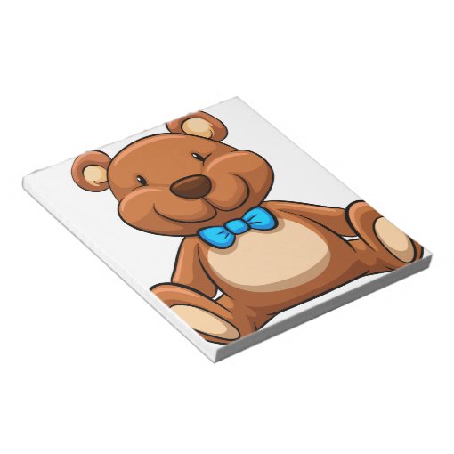 Teddy bear notepad | Zazzle
