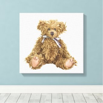 Teddy Bear Nursery Canvas Print | Zazzle