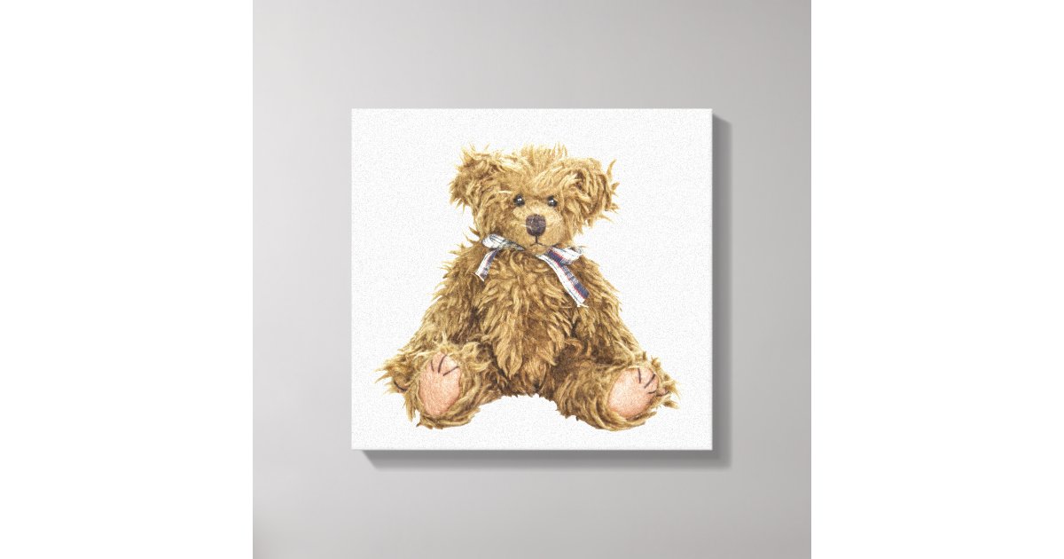 Teddy Bear Nursery Canvas Print | Zazzle