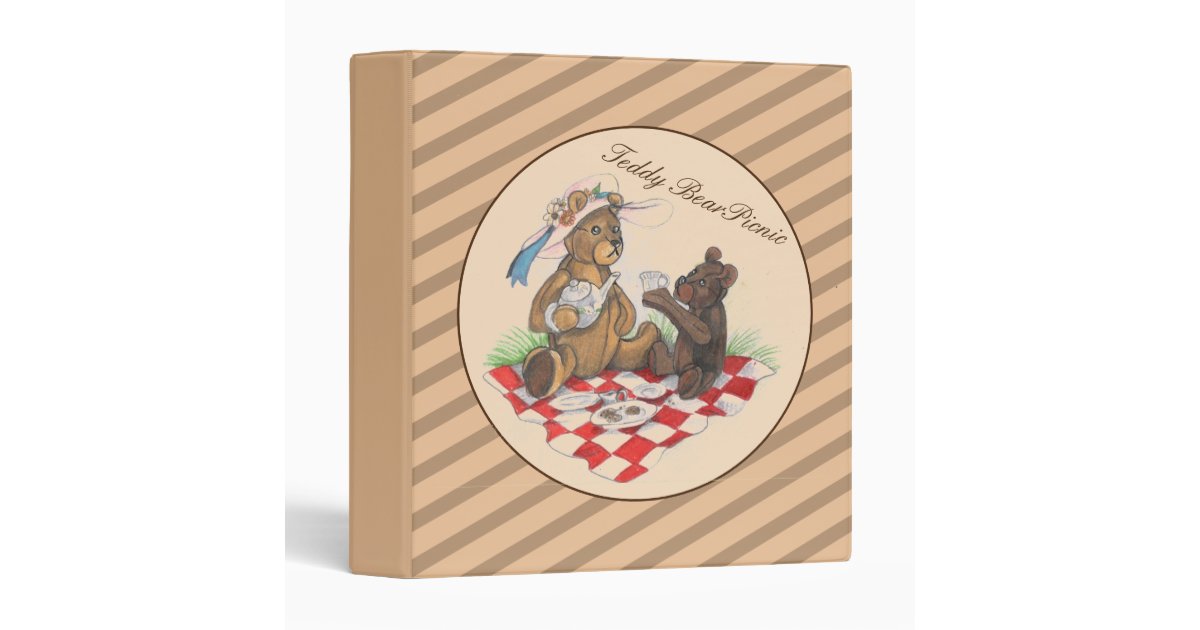 Teddy Bear Picnic Binder | Zazzle