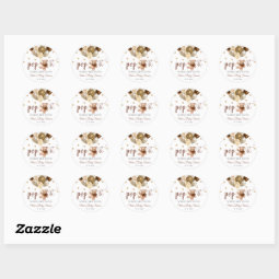 Teddy Bear Pop It When She Pops Baby Shower Gift Classic Round Sticker ...