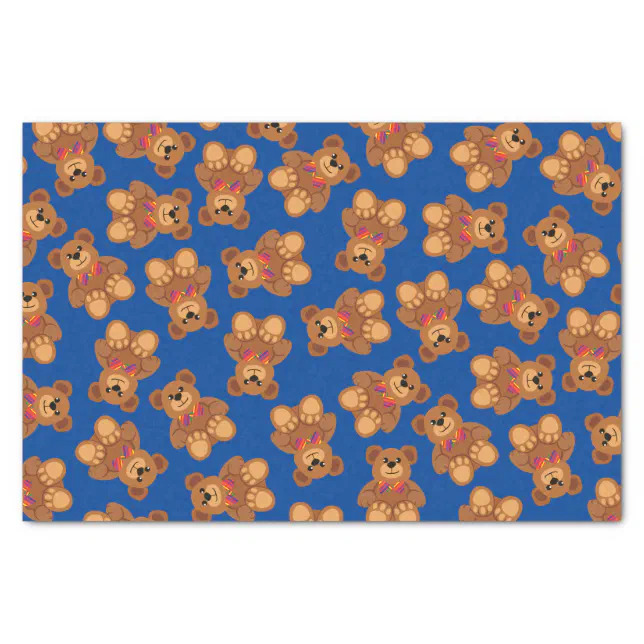 Teddy Bear Rainbow Cute 1st Birthday Party Tissue Paper | Zazzle