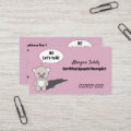 Teddy Bear Talking Print Cute Speech Therapy Business Card | Zazzle