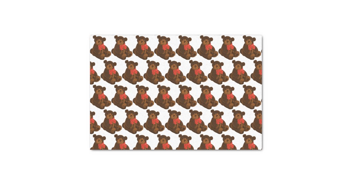 Teddy Bear Tissue Paper | Zazzle