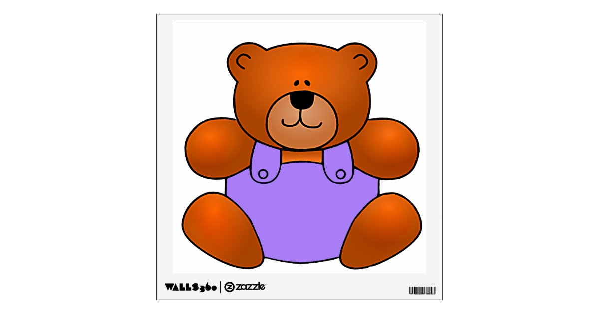 Teddy Bear Wall Decal | Zazzle