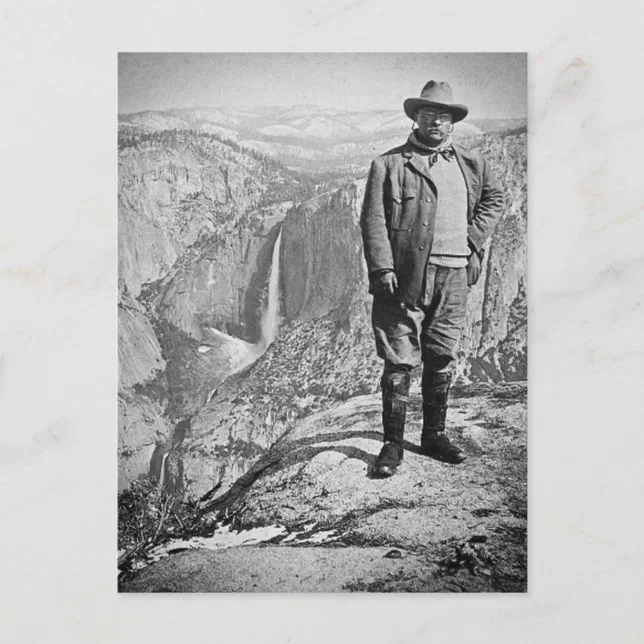 Teddy Roosevelt Glacier Point Yosemite Valley CA Postcard | Zazzle