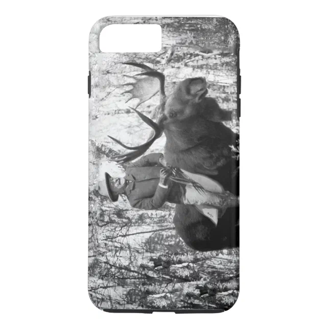 Teddy Roosevelt Riding A Bull Moose Case | Zazzle