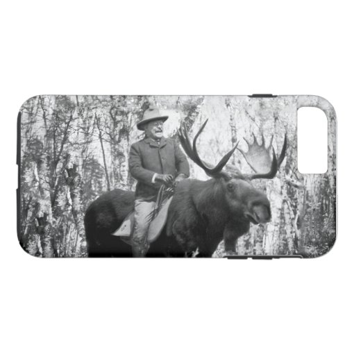 Teddy Roosevelt Riding A Bull Moose Case | Zazzle