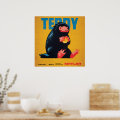 Teddy Vintage Graphic Poster | Zazzle