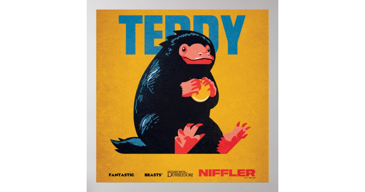 Teddy Vintage Graphic Poster | Zazzle