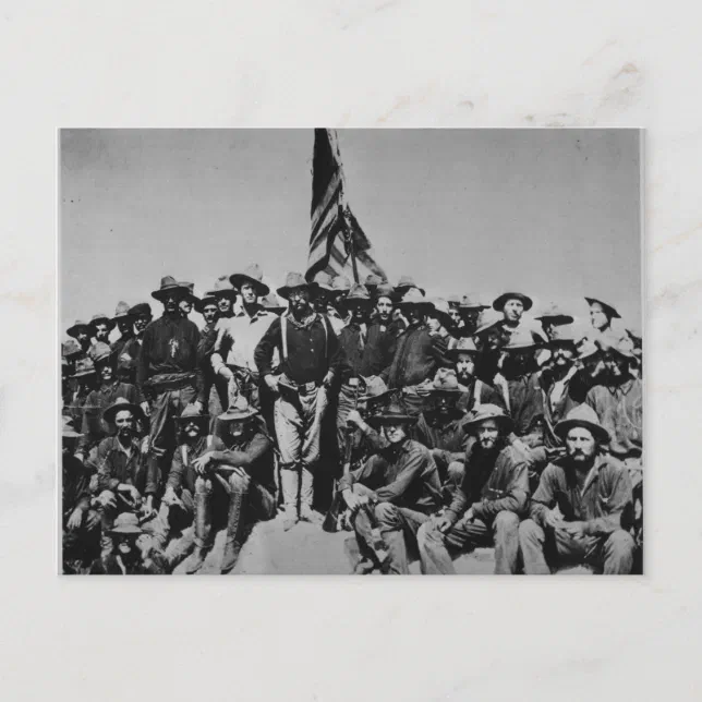 Teddy's Colts Teddy Roosevelt Rough Riders 1898 Postcard | Zazzle