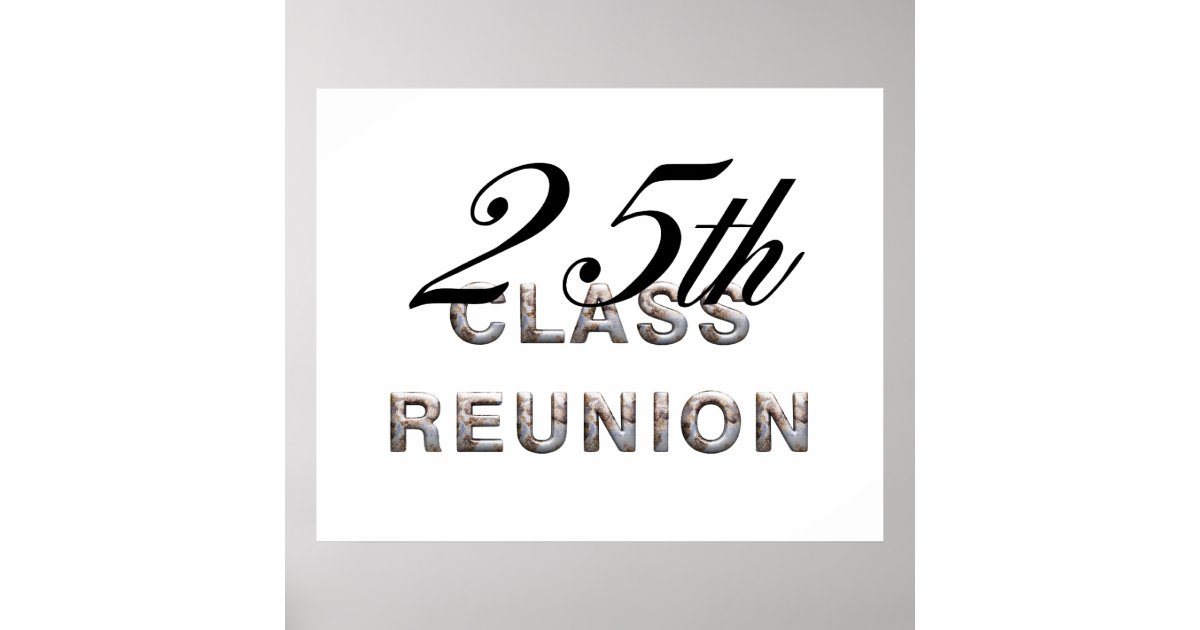 TEE 25th Class Reunion Poster | Zazzle