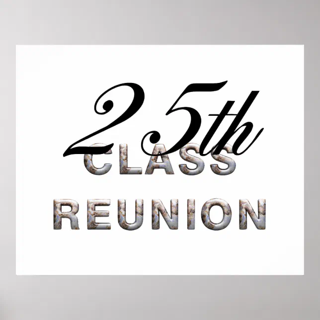 TEE 25th Class Reunion Poster | Zazzle