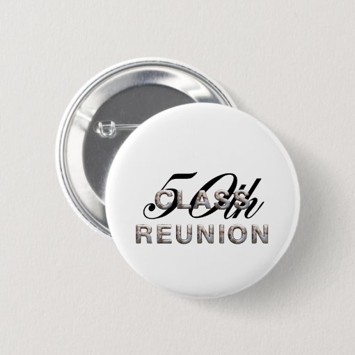 TEE 50th Class Reunion Button | Zazzle
