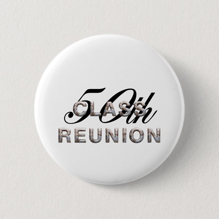 TEE 50th Class Reunion Button | Zazzle.com
