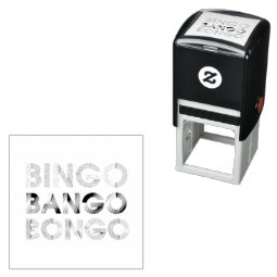 TEE Bingo Bango Bongo Self-inking Stamp | Zazzle