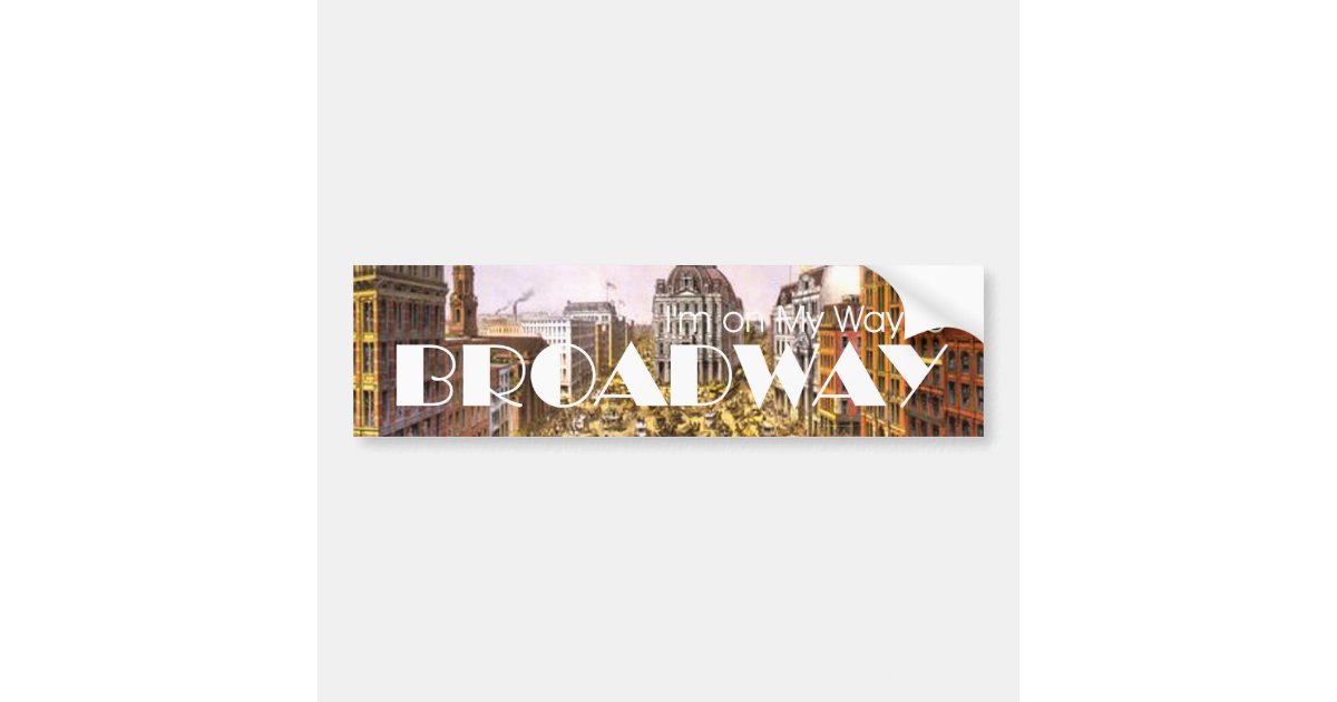 TEE Broadway Star Bumper Sticker | Zazzle