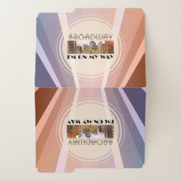 TEE Broadway Star File Folder | Zazzle