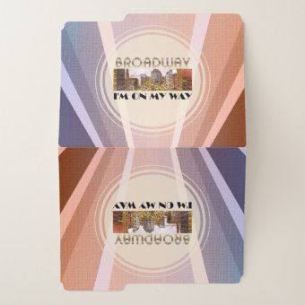 TEE Broadway Star File Folder | Zazzle