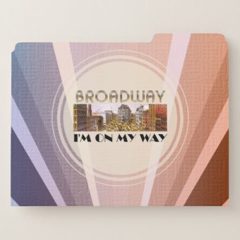 TEE Broadway Star File Folder | Zazzle
