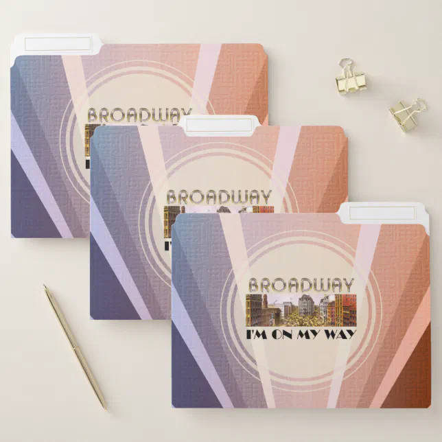 TEE Broadway Star File Folder | Zazzle