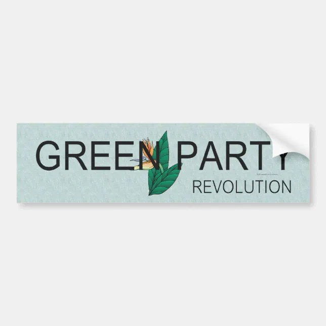 TEE Green Party Bumper Sticker | Zazzle