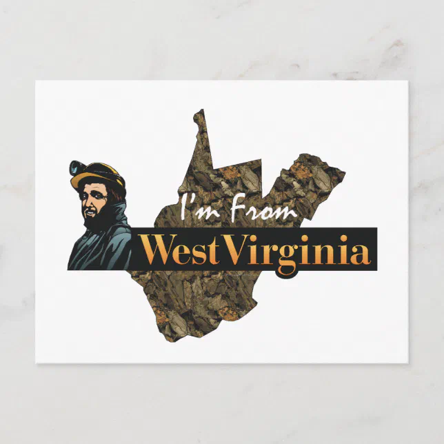 TEE I'm From West Virginia Postcard | Zazzle